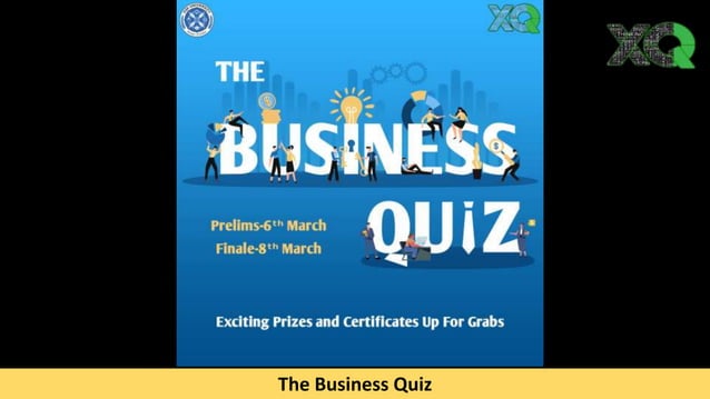 The Business Quiz March 2022- Prelims and Finale SET.pptx | Business ...