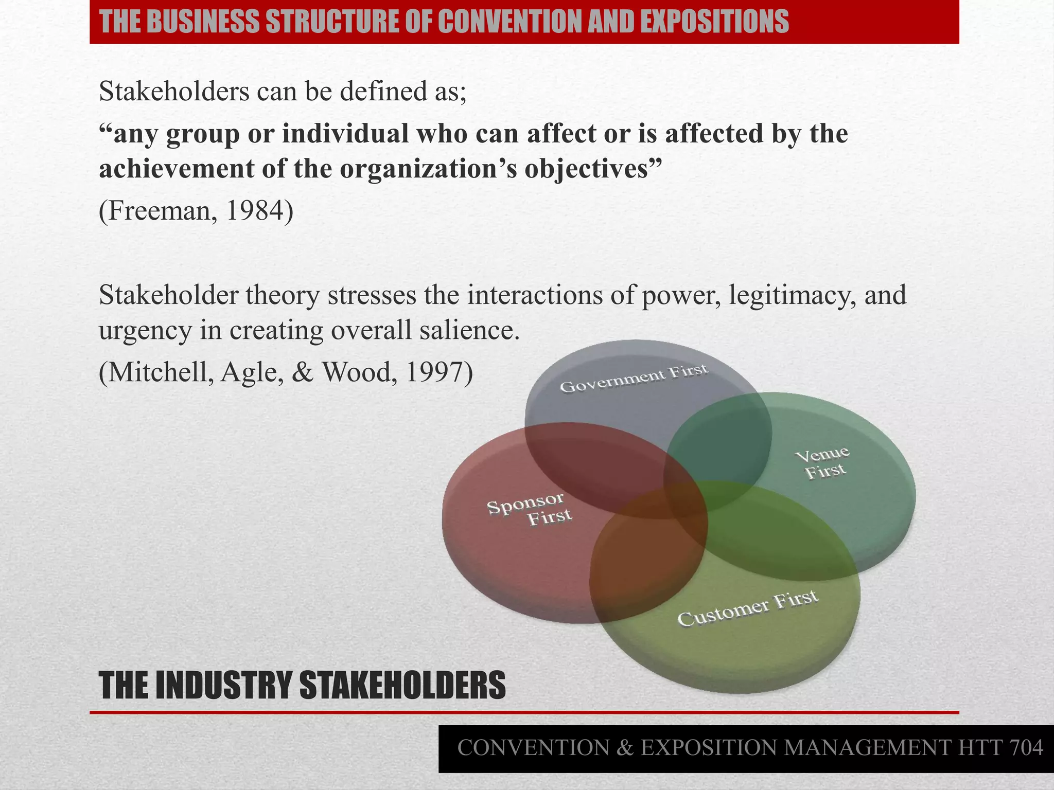 The business structure of convention and expositions | PDF