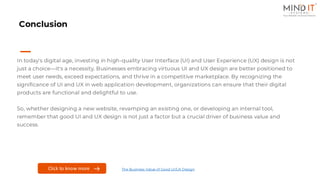The Business Value of Good UI/UX Design | PDF