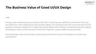 The Business Value of Good UI/UX Design | PDF