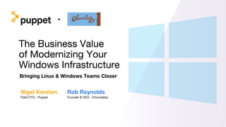 The Business Value of Modernizing your Windows Infrastructure and ...