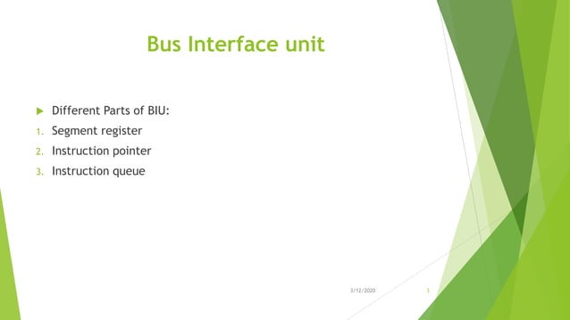 The bus interface unit (biu) | PPT