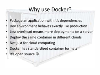 The busy developer guide to Docker | PPT