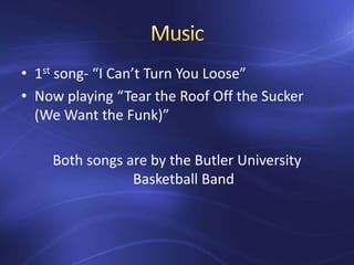 The Butler University War Song | PPTX
