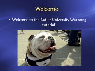 The Butler University War Song | PPTX