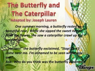 The butterfly and the caterpillar | PPTX