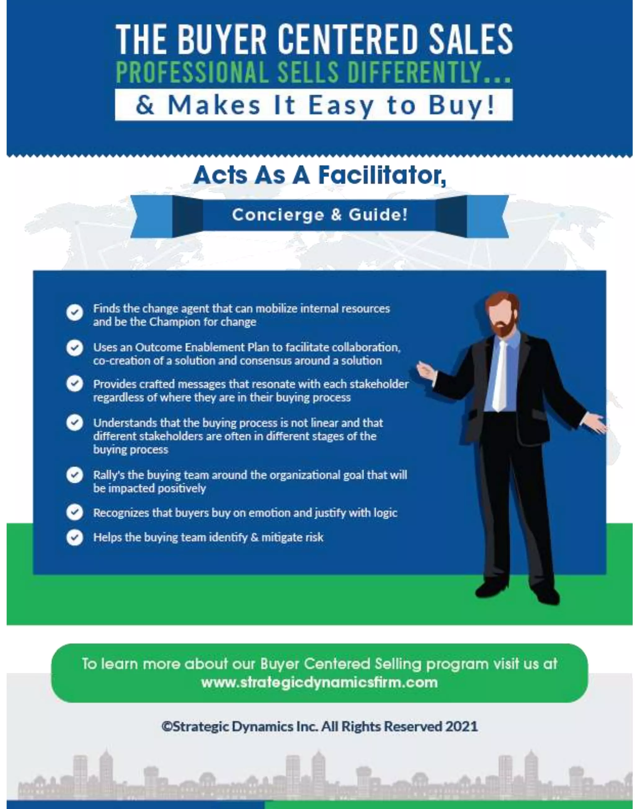 The Buyer Centered Sales Professional infographic | PPTX