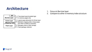 [Paper Reading]The Bw-Tree: A B-tree for New Hardware Platforms | PPT