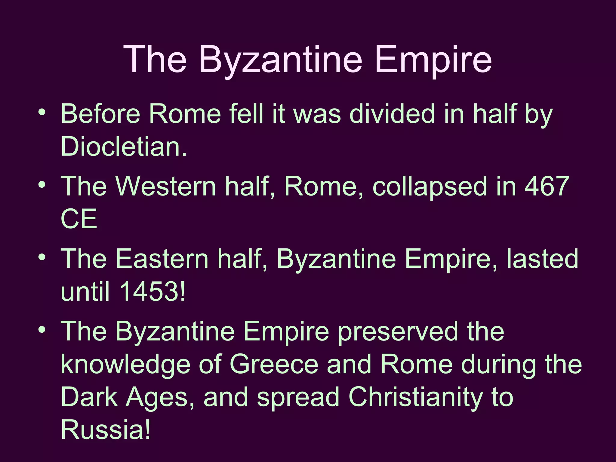 The byzantine empire | PPT
