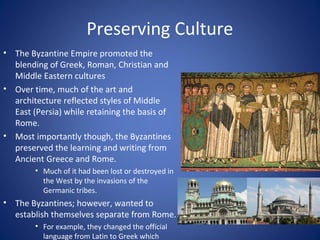Byzantine Empire Culture