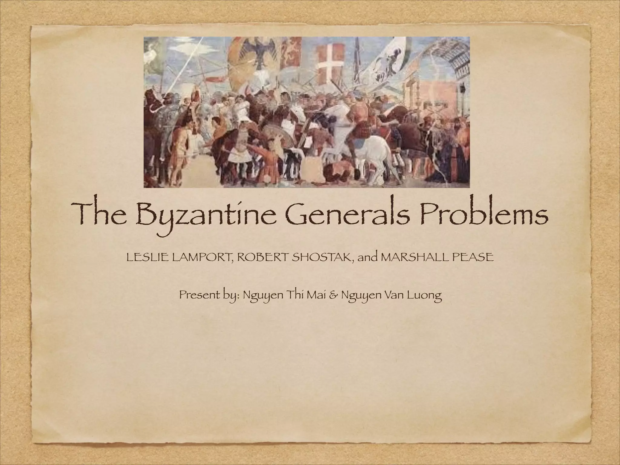 The byzantine generals problem | PDF