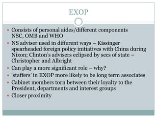 The cabinet and exop | PPTX