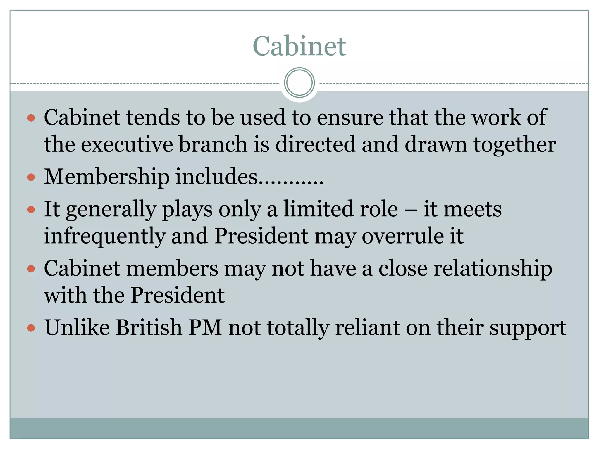 The cabinet and exop | PPTX