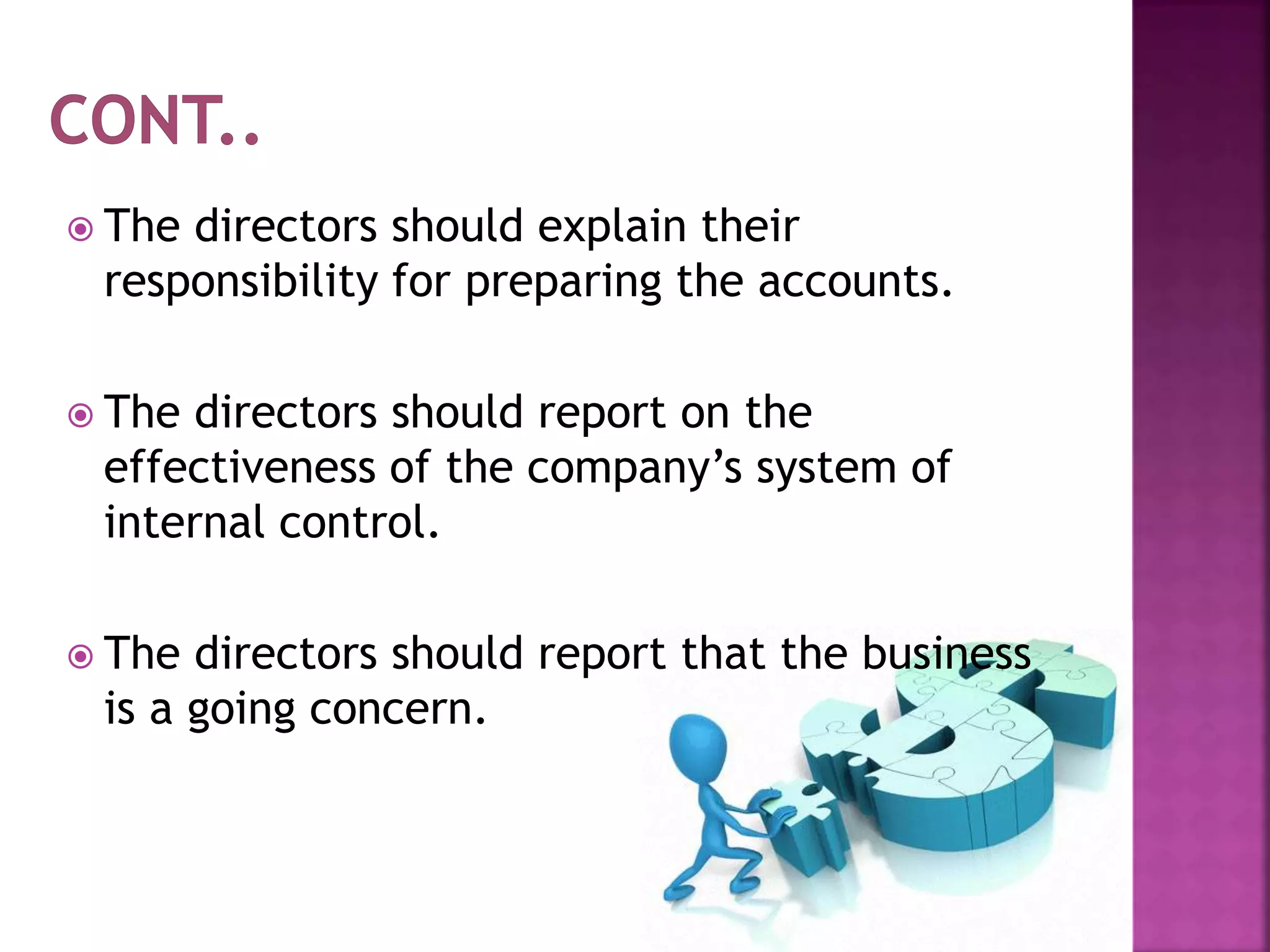 The cadbury committee report on corporate governance | PPTX