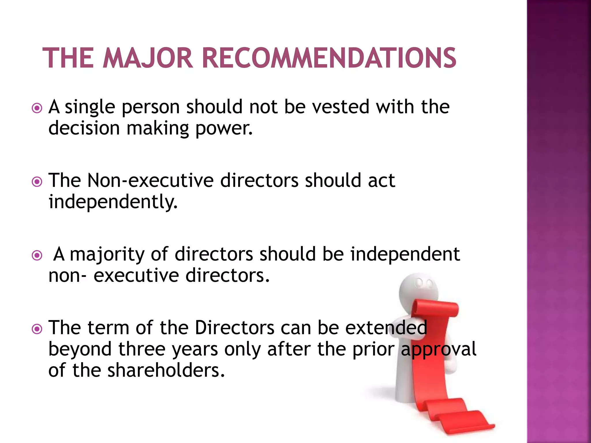 The cadbury committee report on corporate governance | PPTX