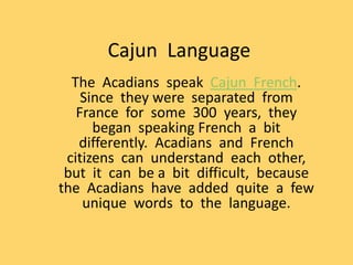 The cajuns | PPTX