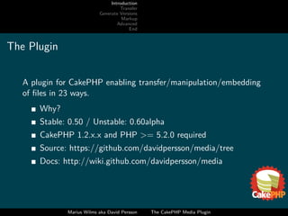 The Cakephp Media Plugin Pdf