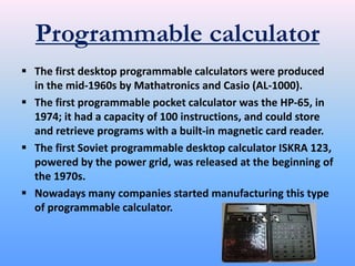 The calculator | PPTX