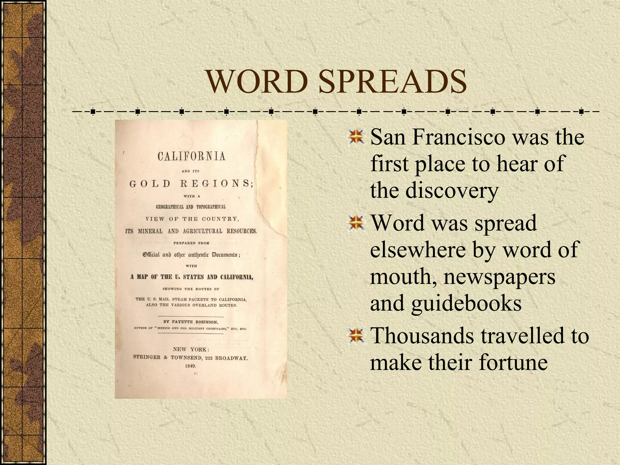 The California Gold Rush | PPT