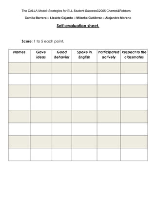 The calla model | PDF