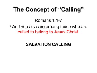 The Call Of A Leader | PPT
