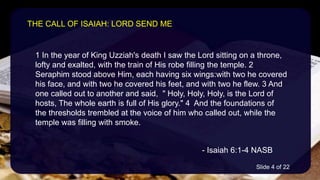 The call of isaiah | PPTX