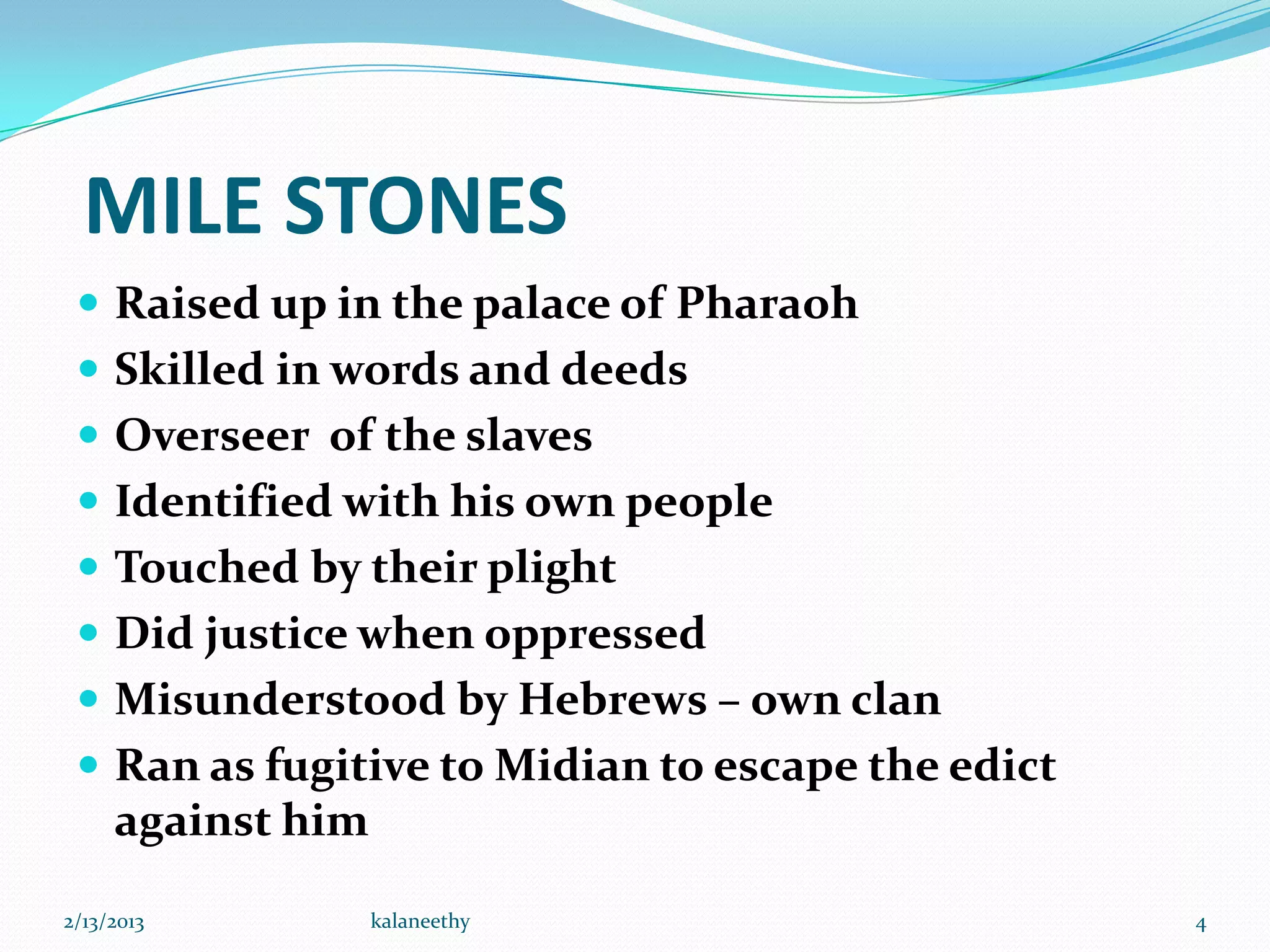 The call story of Moses | PPTX