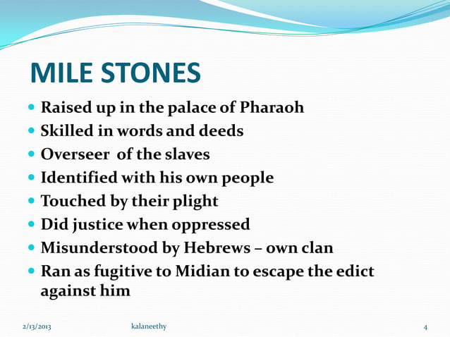 The call story of Moses | PPTX | Christianity | Religion & Spirituality
