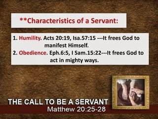 The call to be a servant | PPTX