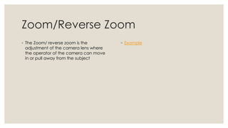 camera terminology | PPTX