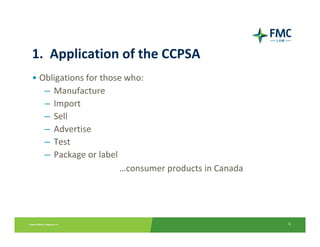 The Canada Consumer Product Safety Act: 10 Things You Need to Know | PDF