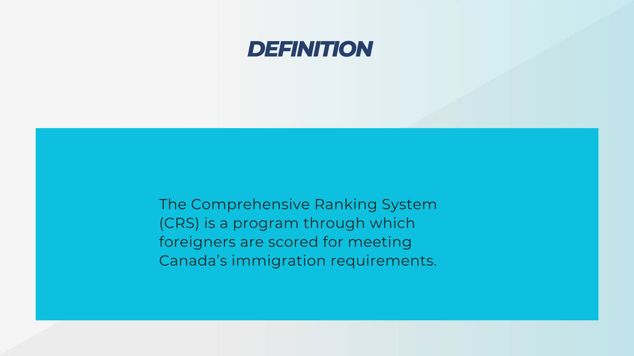 The Canadian Comprehensive Ranking System (CRS) | PDF