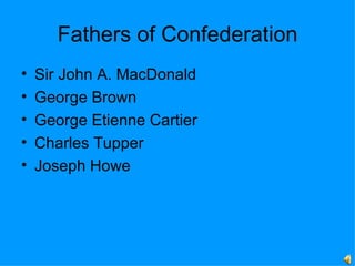 The Canadian Confederation | PPT