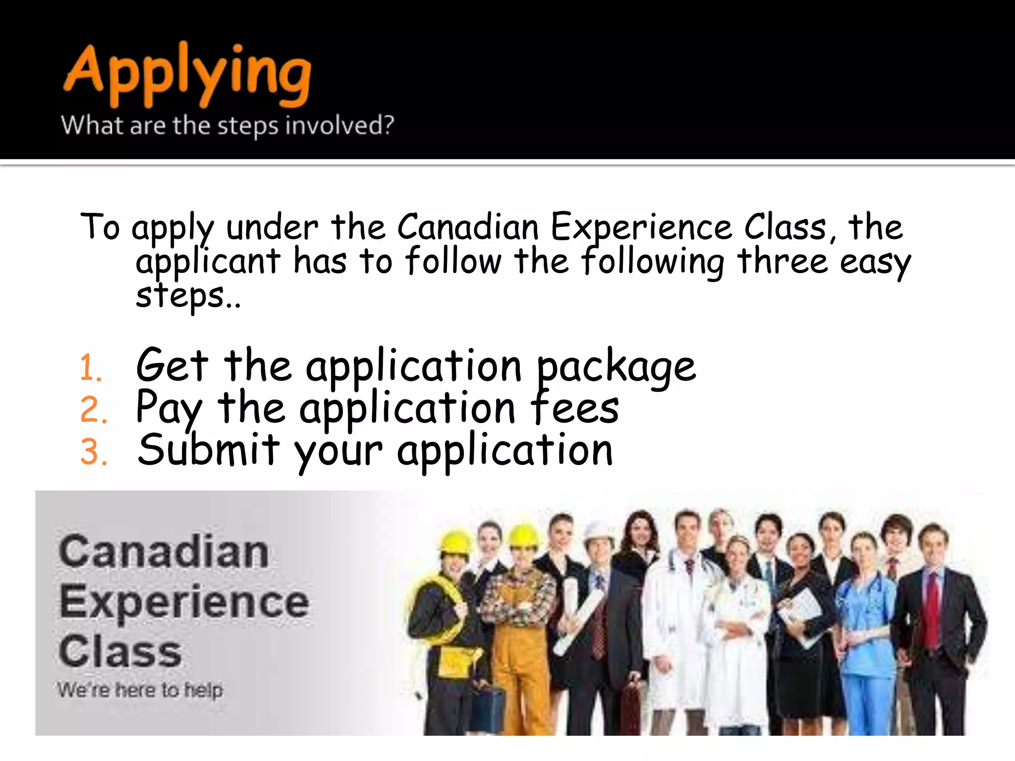 The canadian experience class | PPT