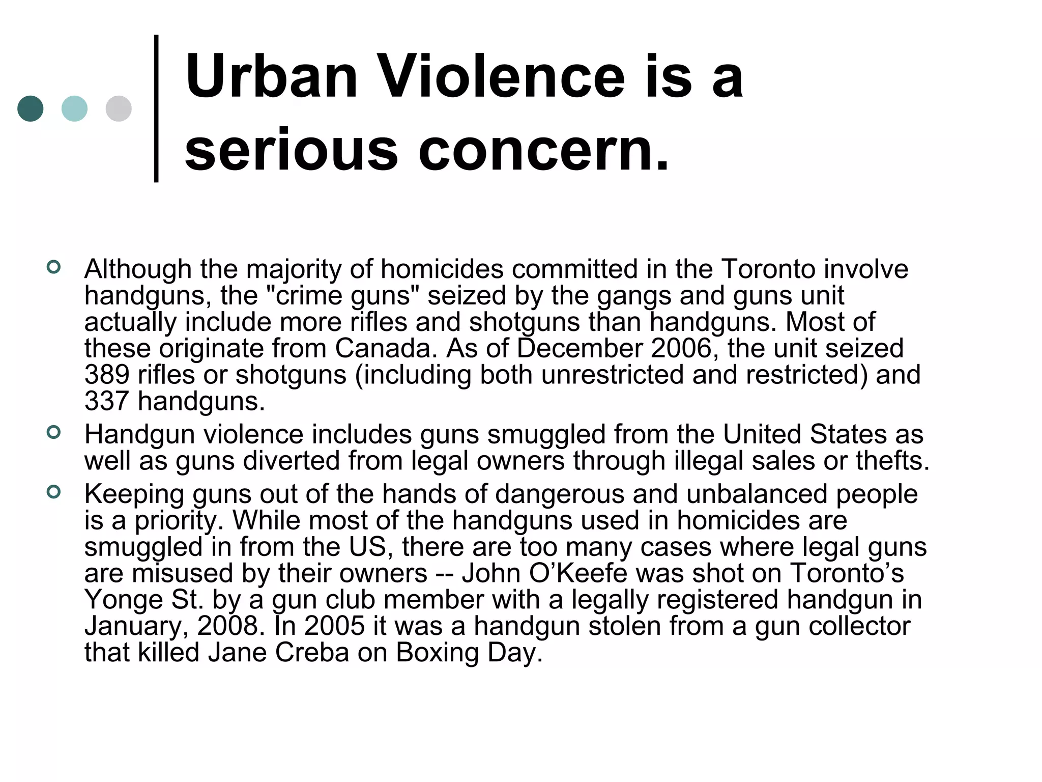 The Canadian Gun Control Registry | PPT