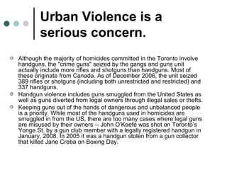 The Canadian Gun Control Registry | PPT