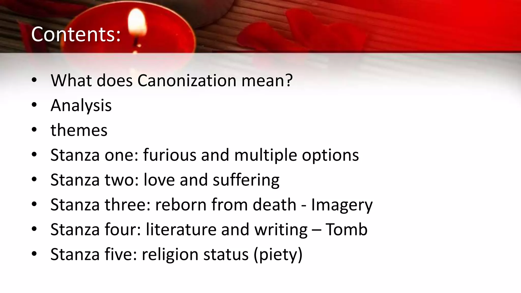 The canonization | PPTX