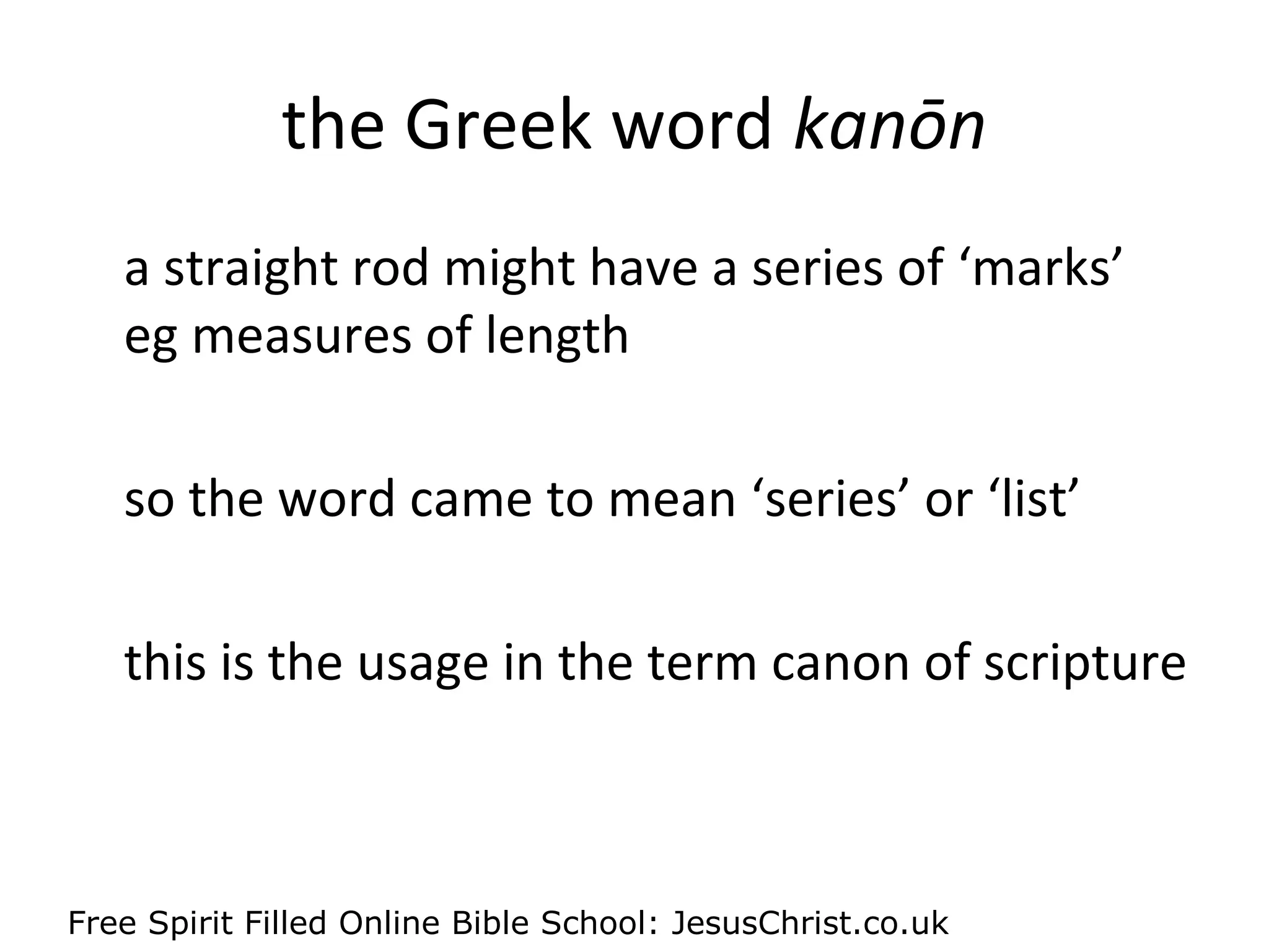 The Bible: The Canon of Scripture | PPT