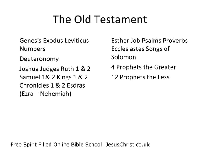 The Bible: The Canon of Scripture | PPT | Judaism | Religion & Spirituality