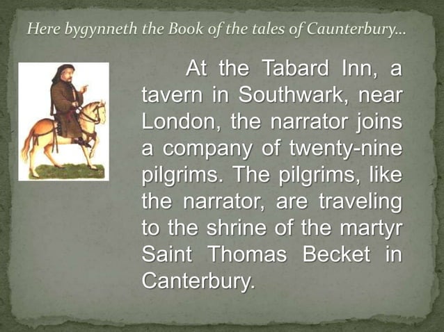 The Canterbury Tales | PPTX