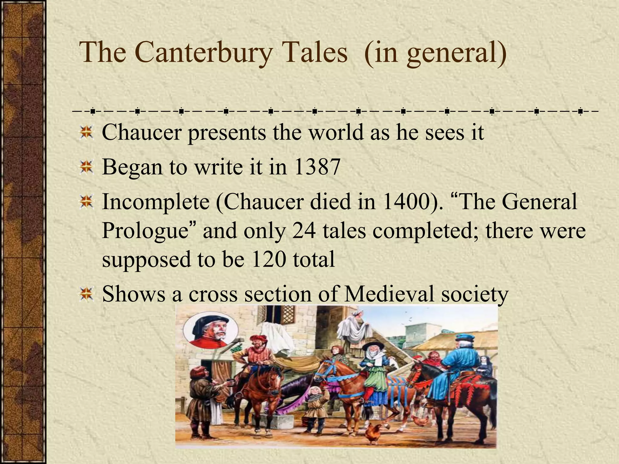 The Canterbury Tales | PPTX