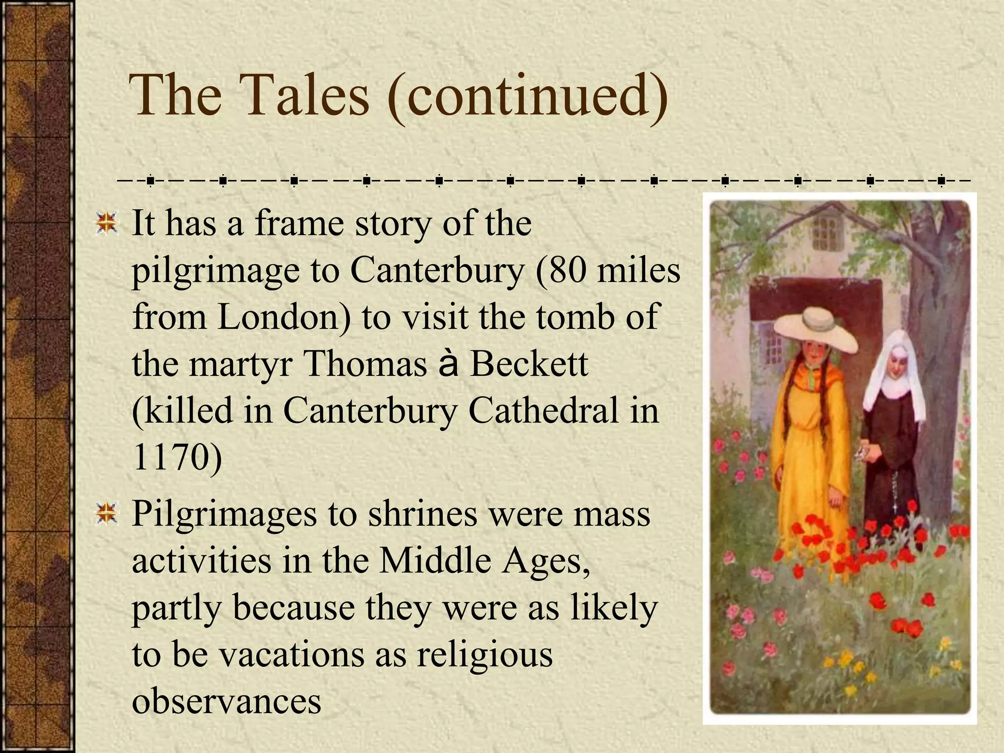 The Canterbury Tales | PPTX | Romance | Genres
