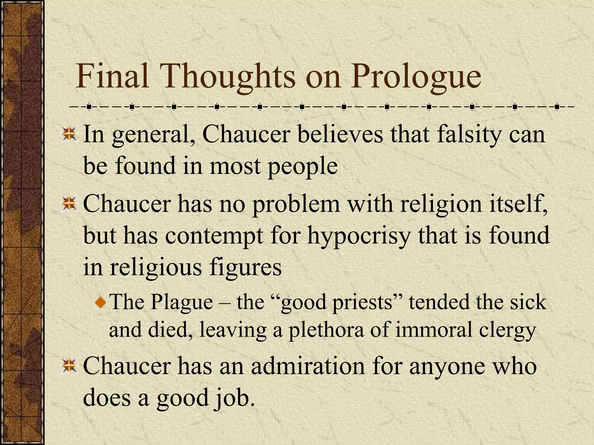 The Canterbury Tales | PPTX