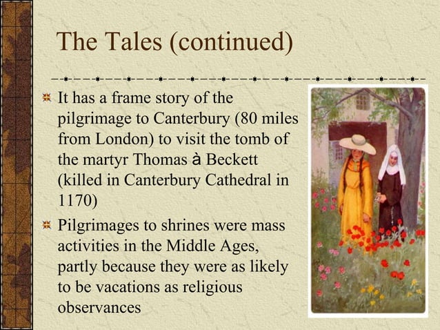 The Canterbury Tales | PPTX | Romance | Genres