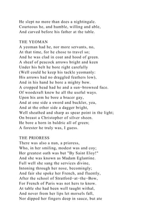 The Canterbury TalesGeoffrey ChaucerTable of Content.docx
