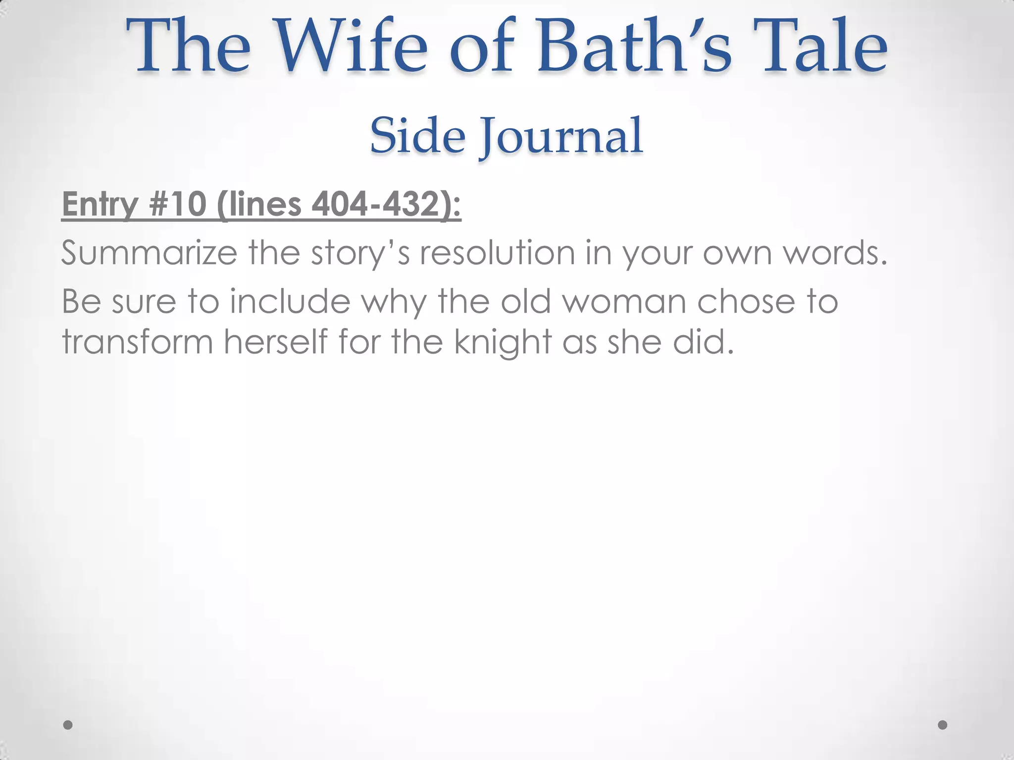 The canterbury tales lesson | PPTX