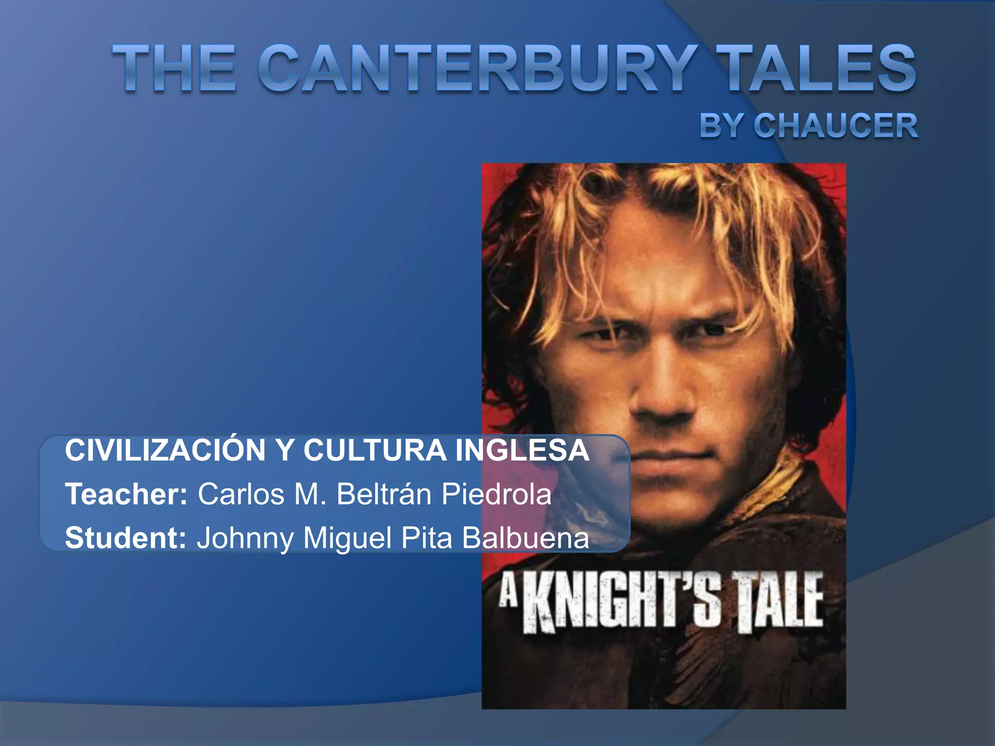 The canterbury tales the knights tale | PPSX