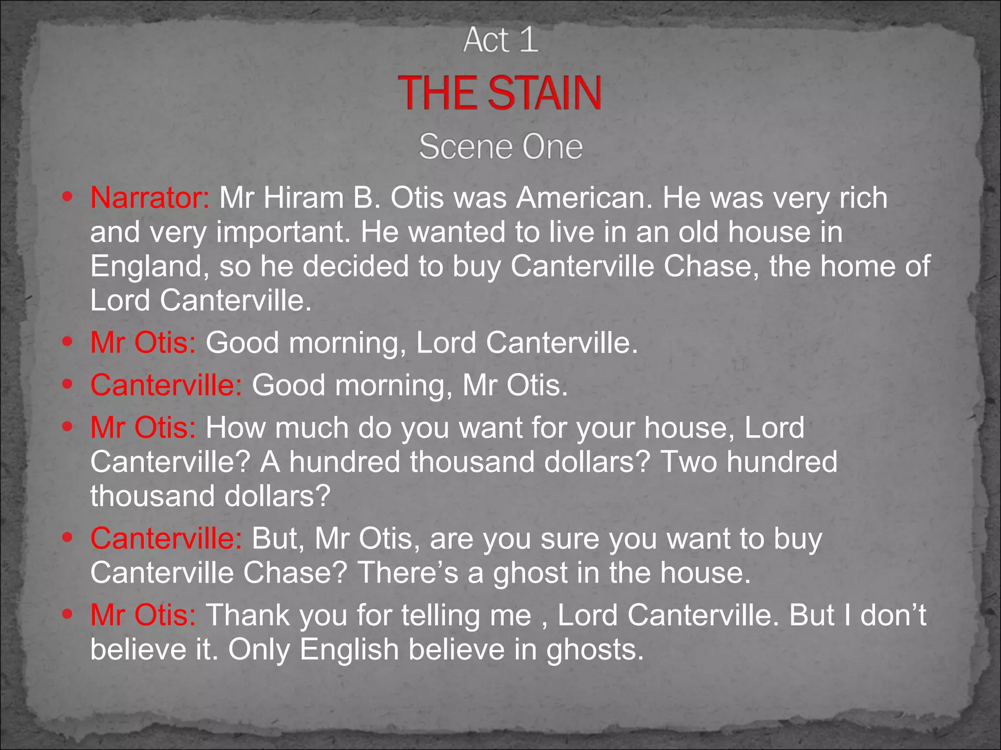 The canterville ghost | PPT