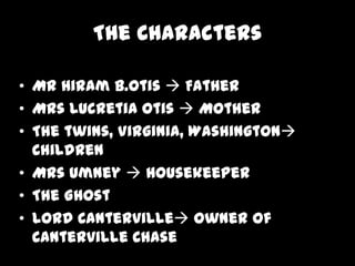 The canterville ghost | PPTX