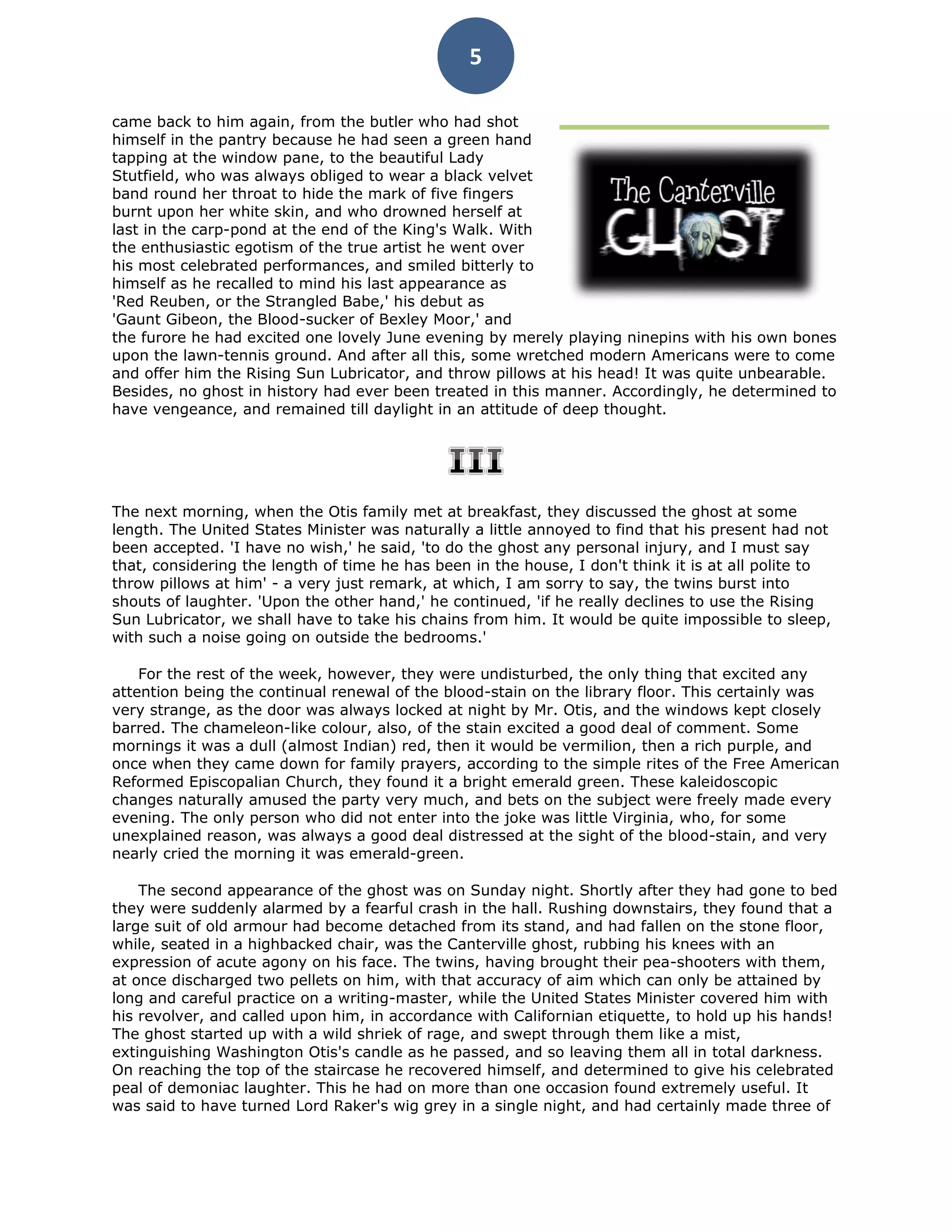The Canterville Ghost | PDF